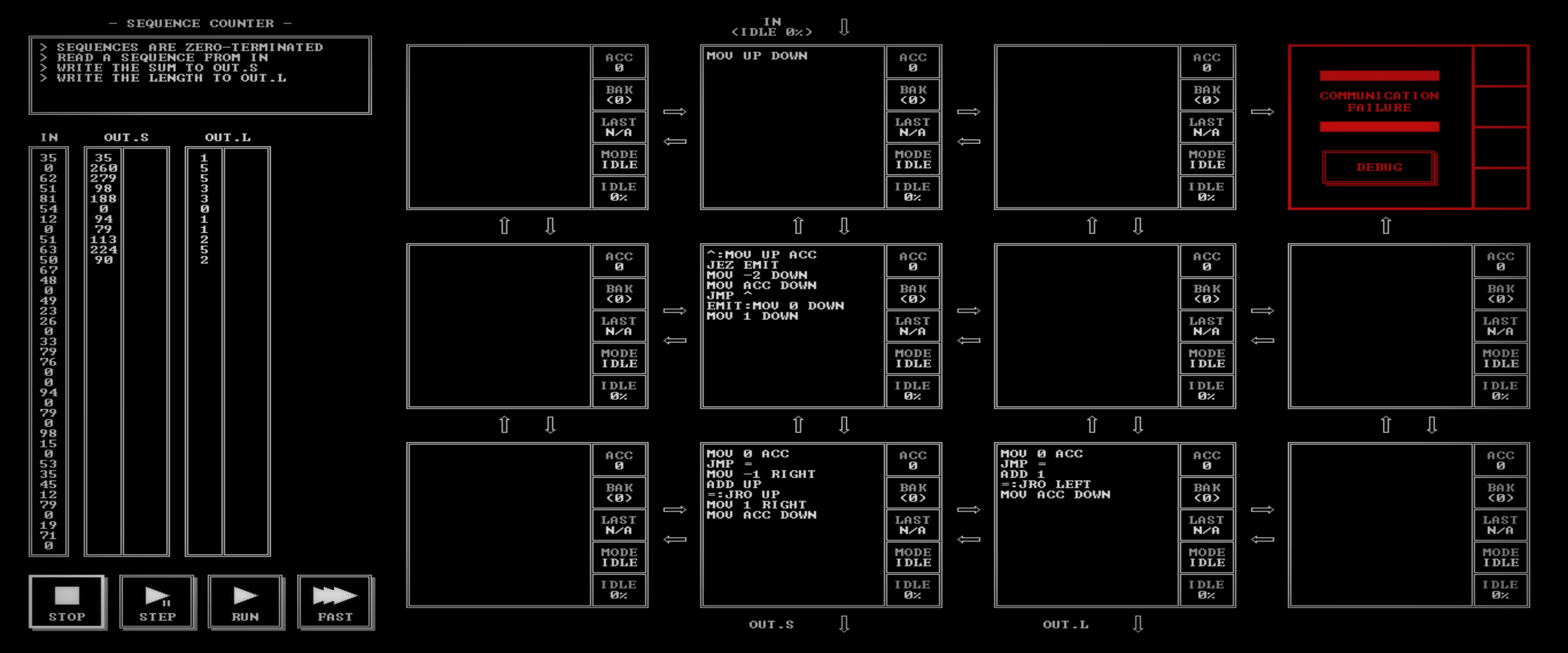TIS-100 - My Solutions - Jean-François Parent's Blog
