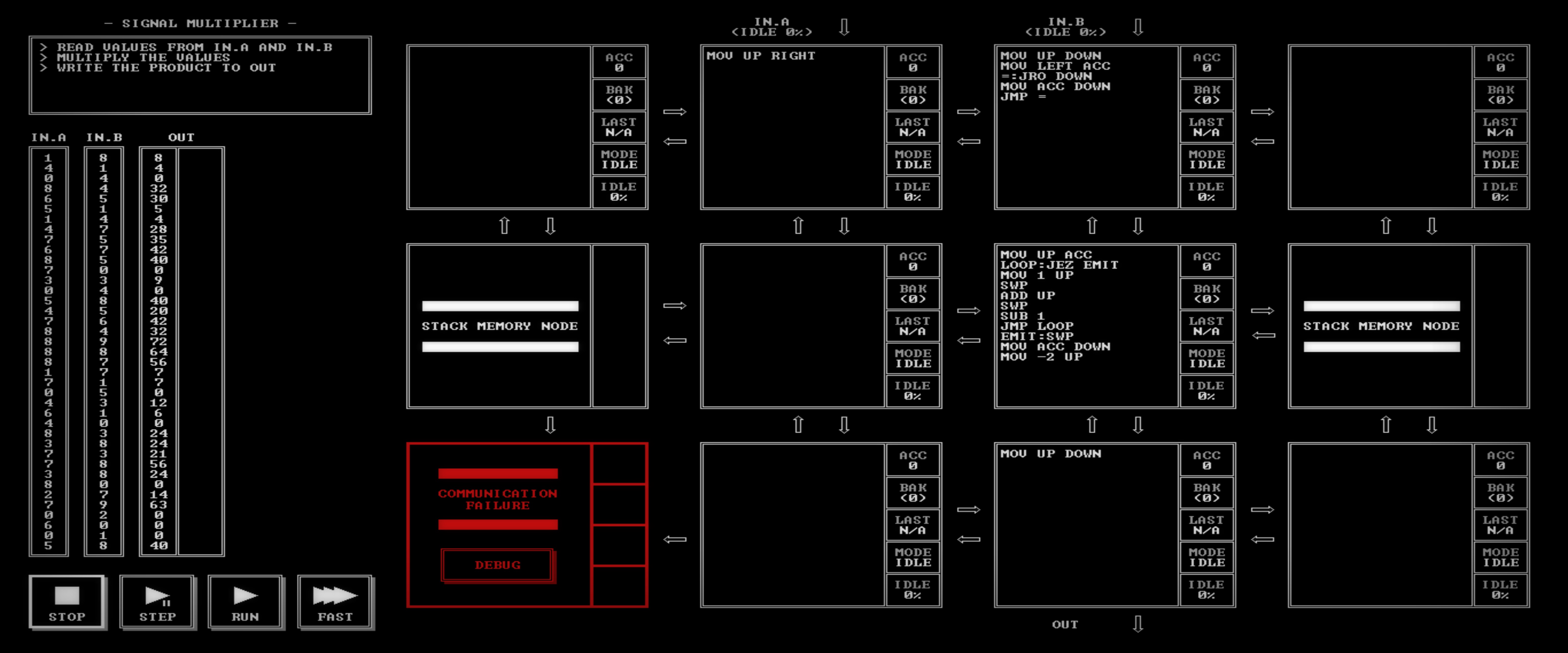 TIS-100 - My Solutions - Jean-François Parent's Blog